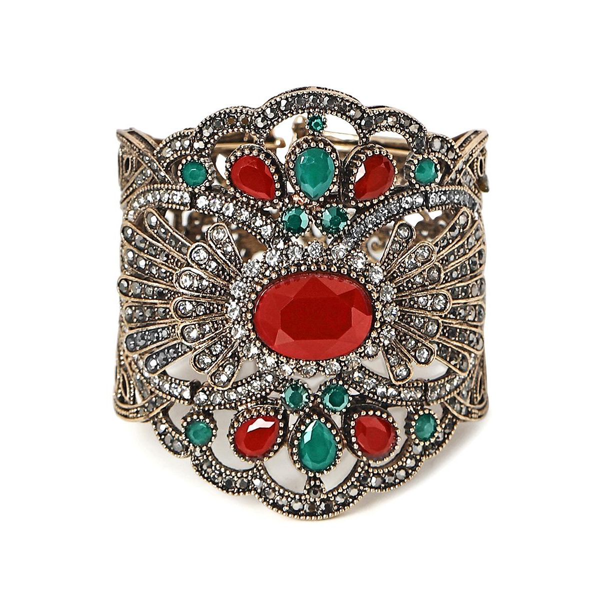 Click here for Sohi Womens Trendy Designer Stone Bracelet - Gold prices