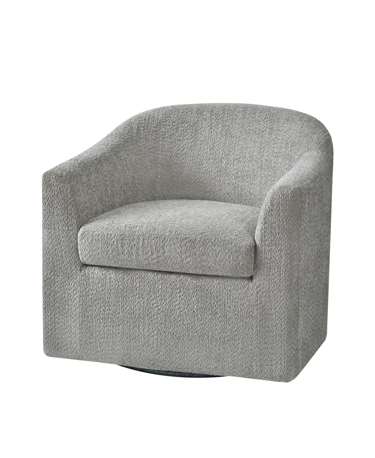 Click here for Azahara Modern Slipcovered Swivel Armchair - Grey prices