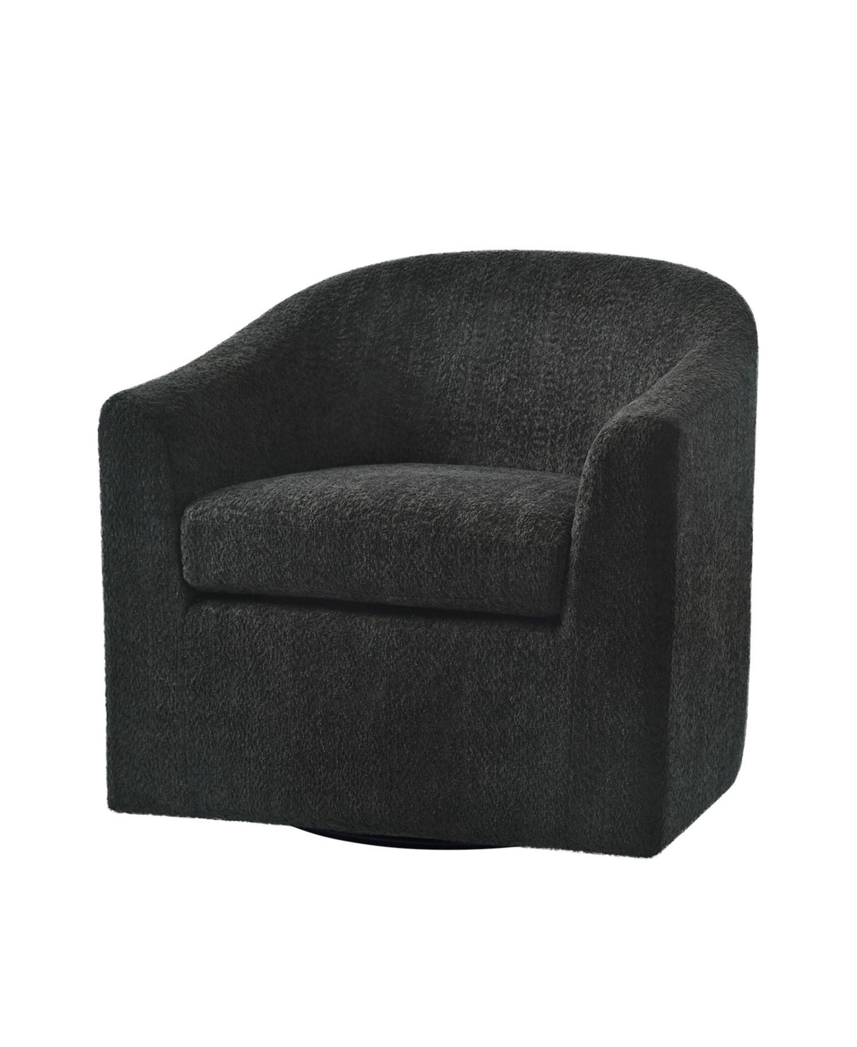 Click here for Azahara Modern Slipcovered Swivel Armchair - Black prices