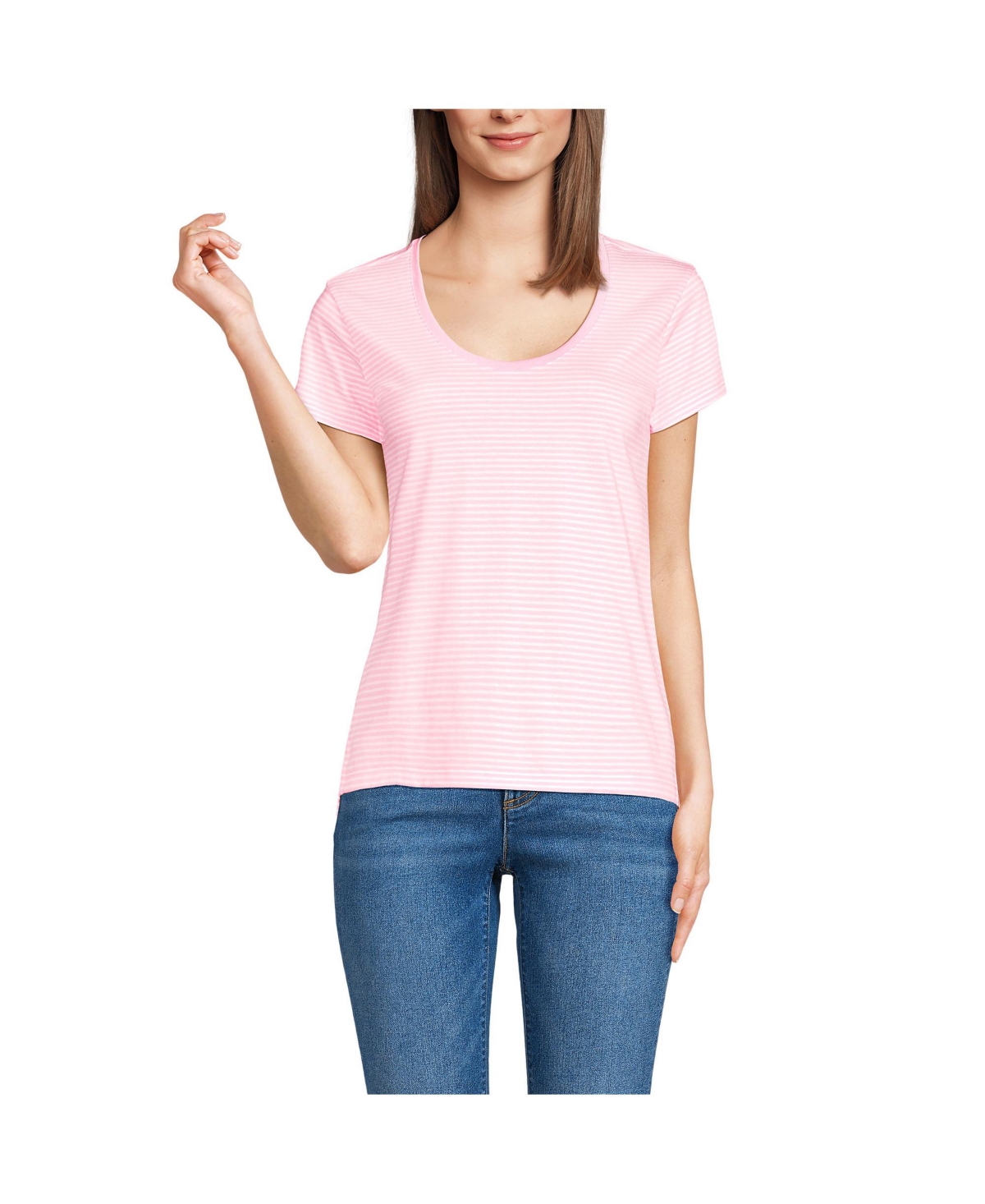 Click here for Lands End Womens Supima Cotton Tall Short Sleeve S... prices