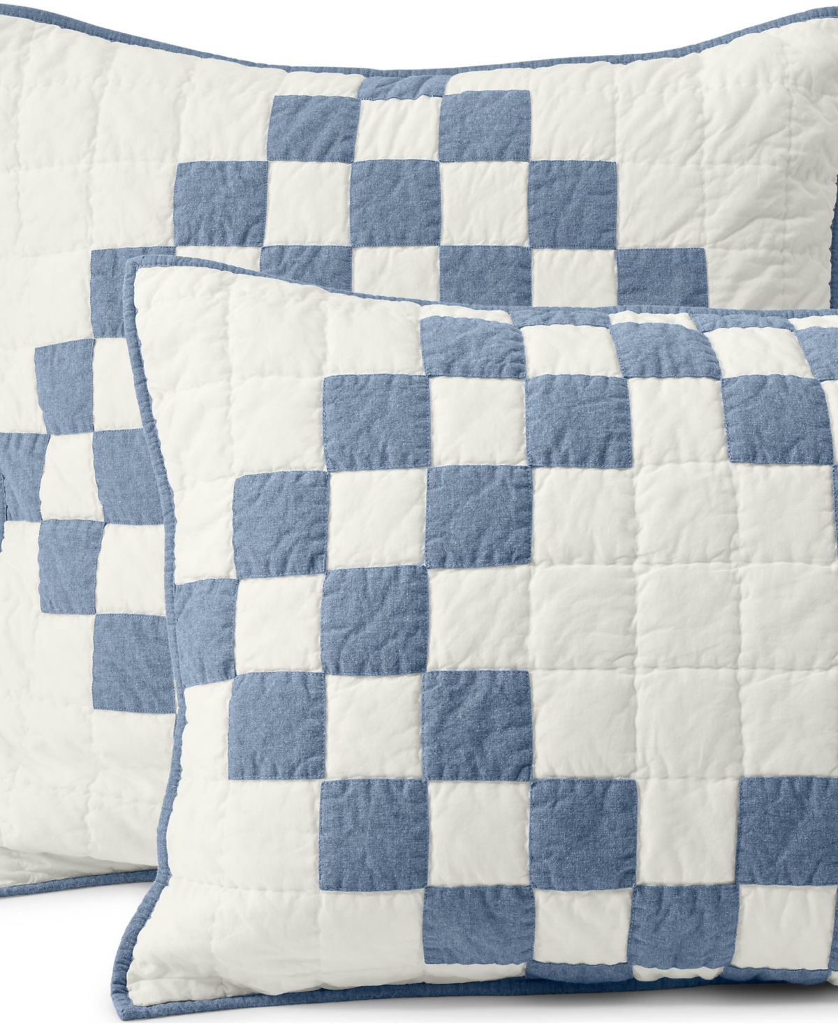 Click here for Lands End Irish Chain Quilt Sham - Chambray irish... prices