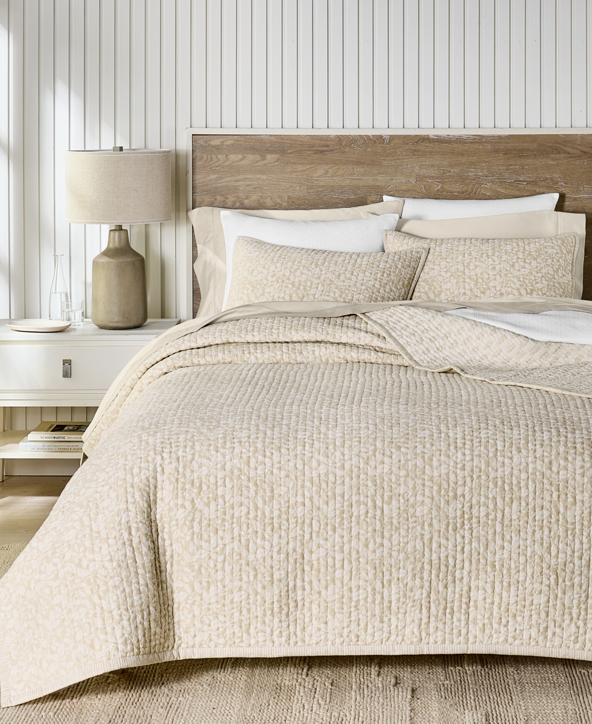 Click here for Charter Club Leaf Silhouette Oat 2-Pc. Quilt Set... prices