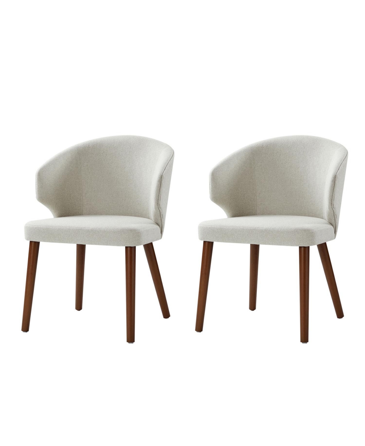 Click here for Mid-century Modern Upholstered Dining Chair - Beig... prices
