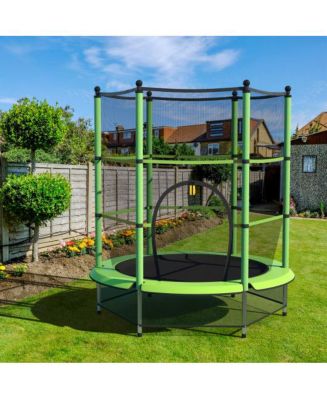 Round Jumping Trampoline with Safety Pad Safe and Fun For Kids - Macy's