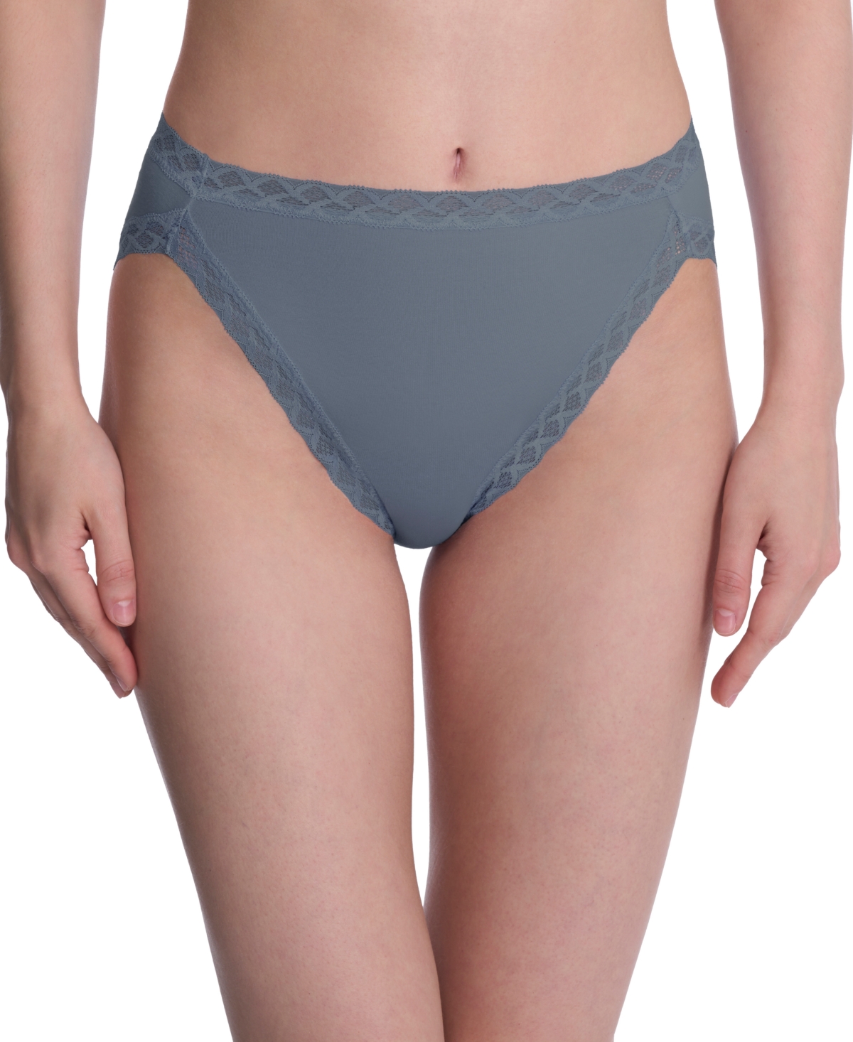Click here for Natori Bliss Lace-Trim Cotton French-Cut Brief Und... prices