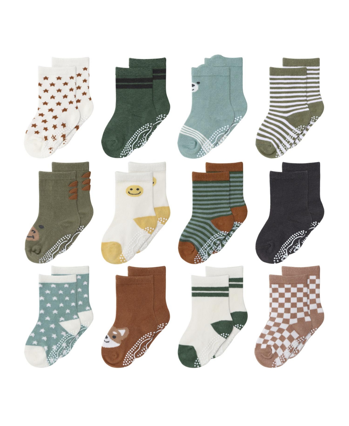 Click here for The Peanutshell Baby Boys 12pk Cotton Socks  Neutr... prices