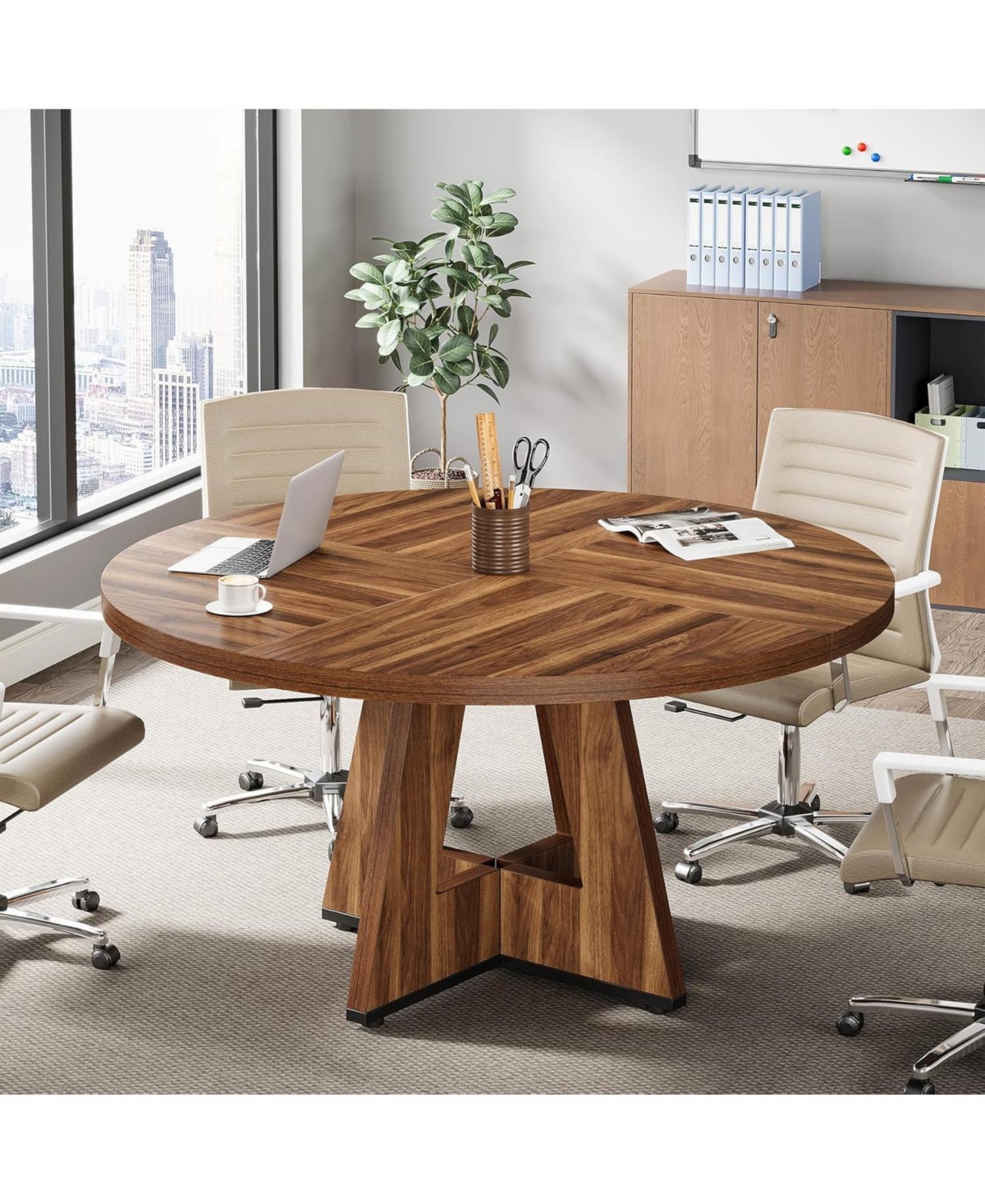 Click here for 47-Inch Modern Office Desk  Round Home Office Desk... prices