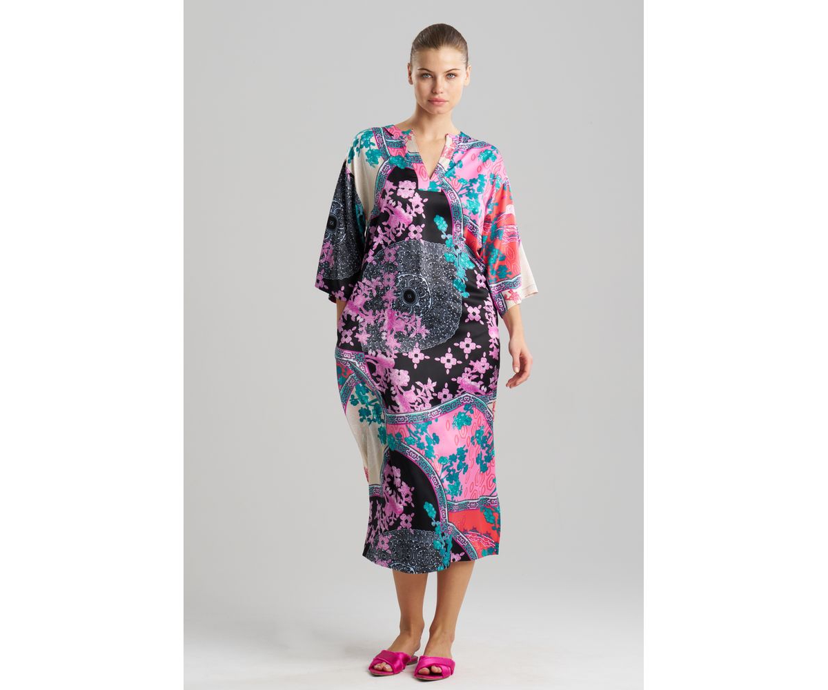 Click here for Natori Womens Brocade Caftan - Black/multi prices