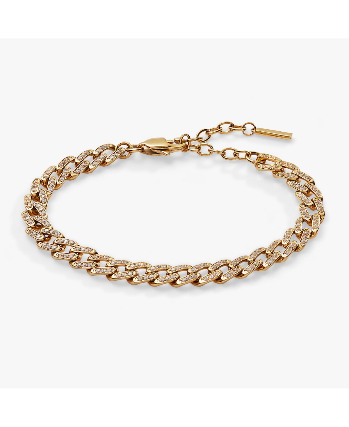 Click here for Crystal Pave Curb Chain Bracelet prices