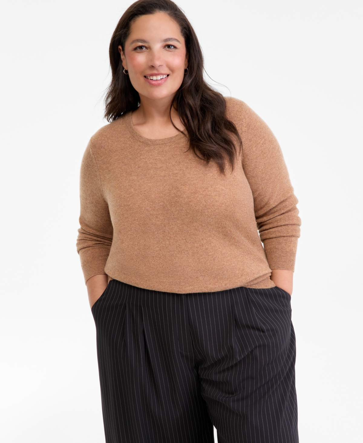 Click here for Charter Club Plus Size 100 Cashmere Crewneck Sweat... prices