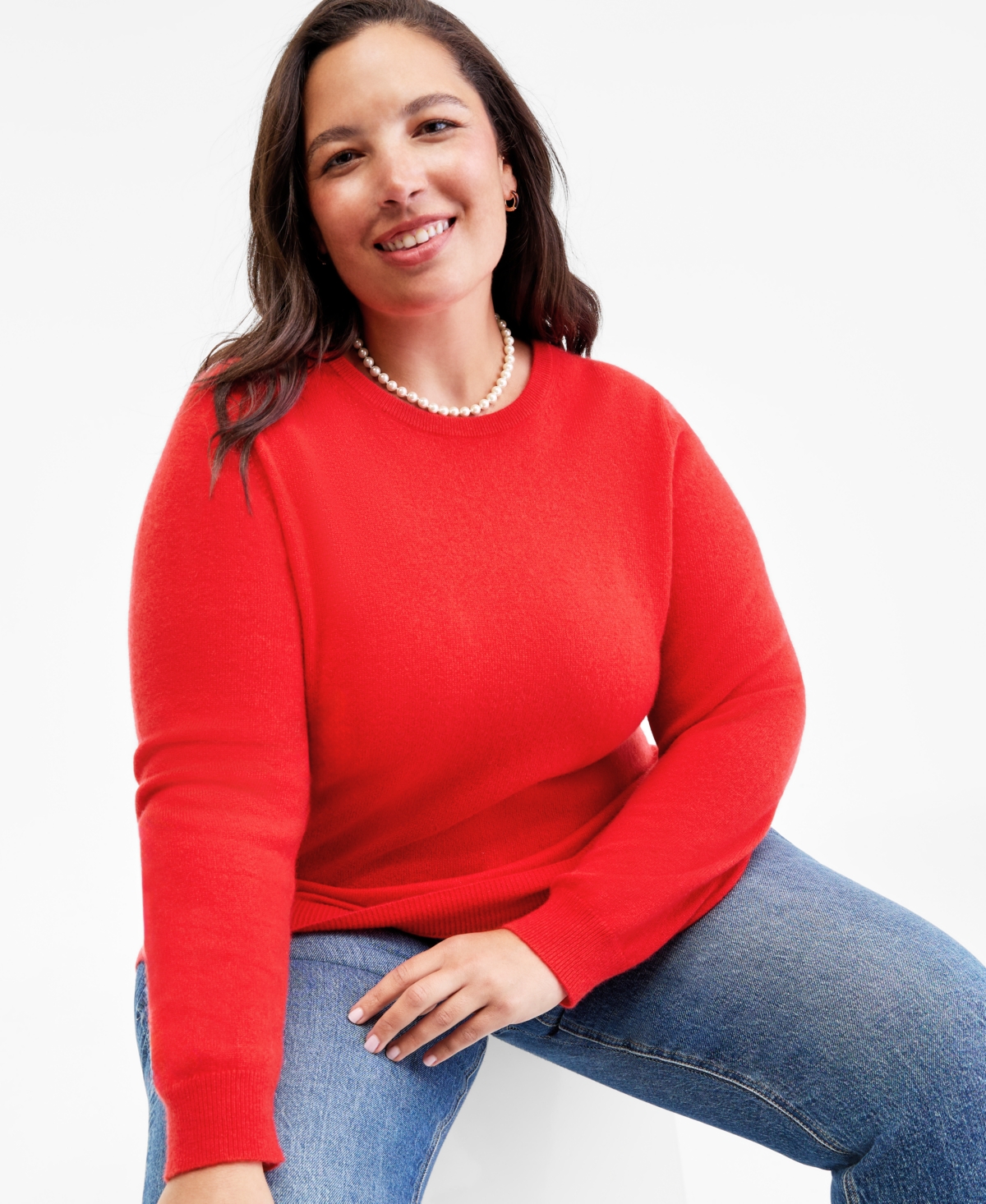 Click here for Charter Club Plus Size 100 Cashmere Crewneck Sweat... prices