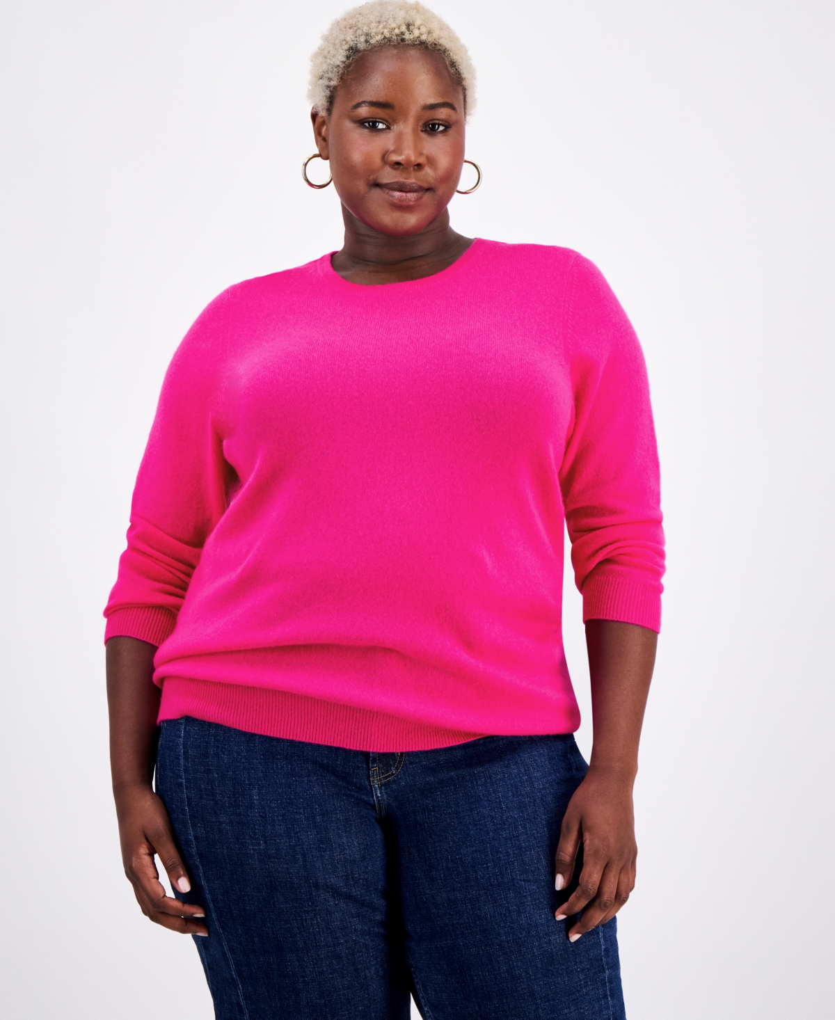 Click here for Charter Club Plus Size 100 Cashmere Crewneck Sweat... prices