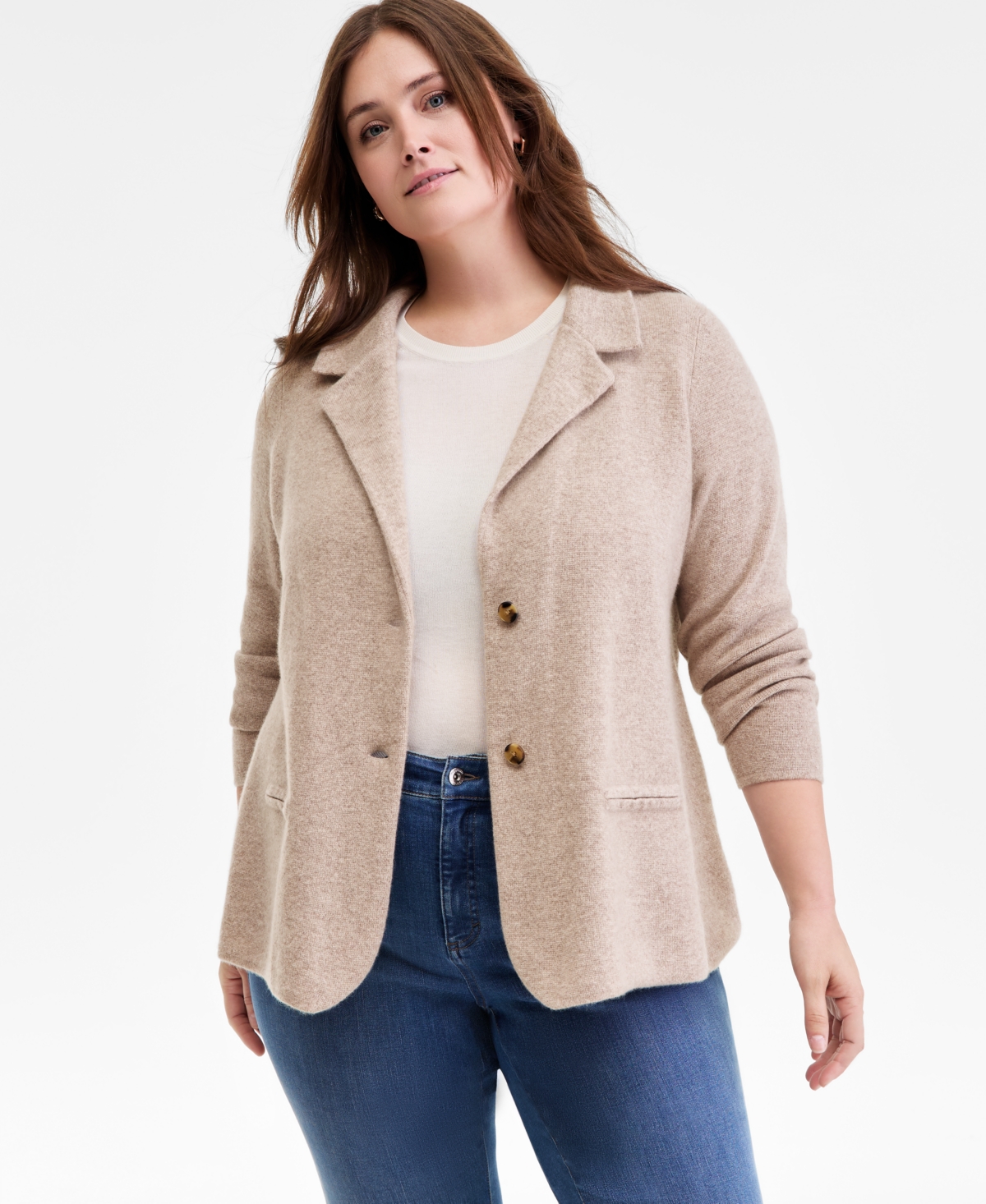 Click here for Charter Club Plus Size 100 Cashmere Blazer  Macys... prices