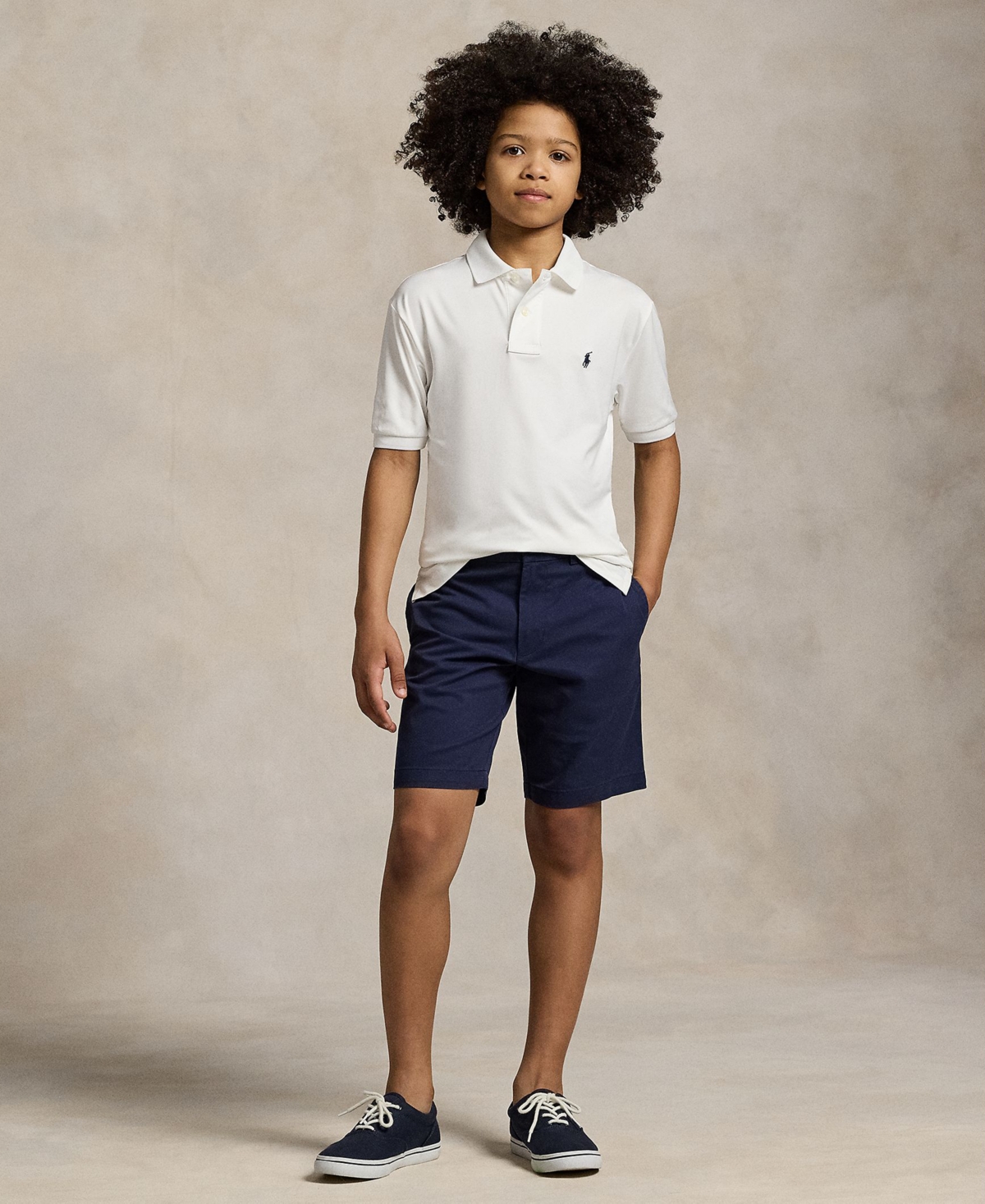Polo Ralph Lauren Big Boys Straight Fit Stretch Twill Short - Aviator Navy