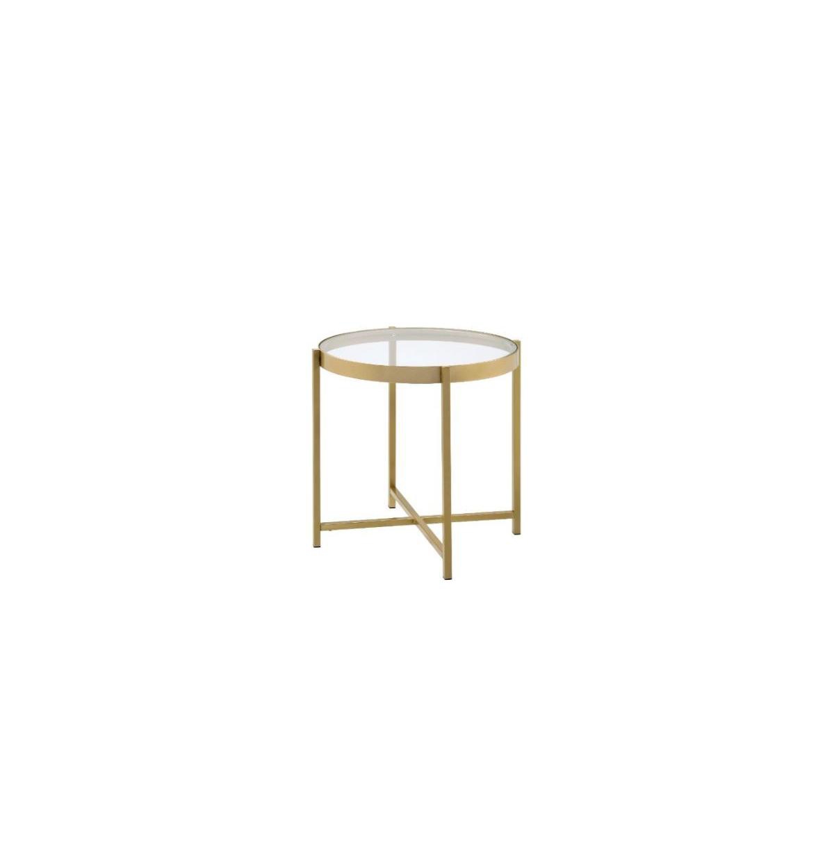 Click here for Contemporary Round Accent Table in Powder-Coated M... prices