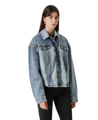 PCFG Women's Free Heaven Inside Out Blue Cotton Jacket - Macy's