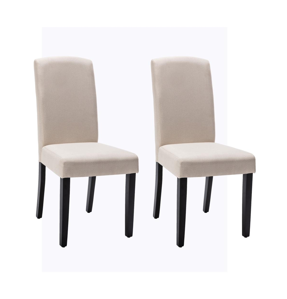 Click here for Set of Two Elegant Polyester Fabric Upholstered Di... prices