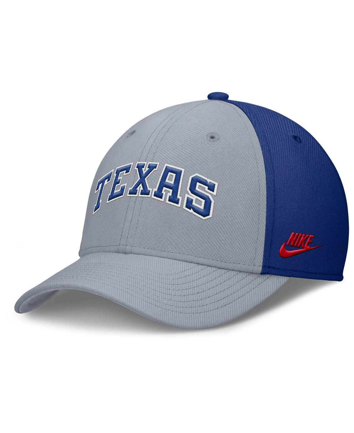 Click here for Nike Mens Gray/Royal Texas Rangers Rise Swoosh Per... prices