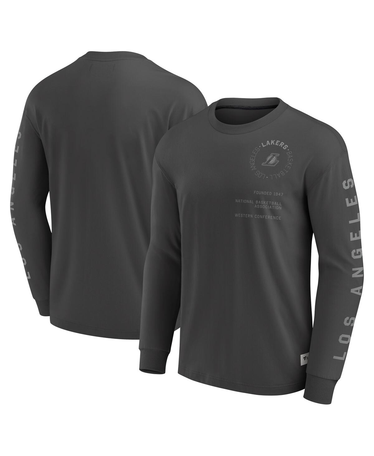Click here for Fanatics Mens Gray Los Angeles Lakers Elements Fut... prices