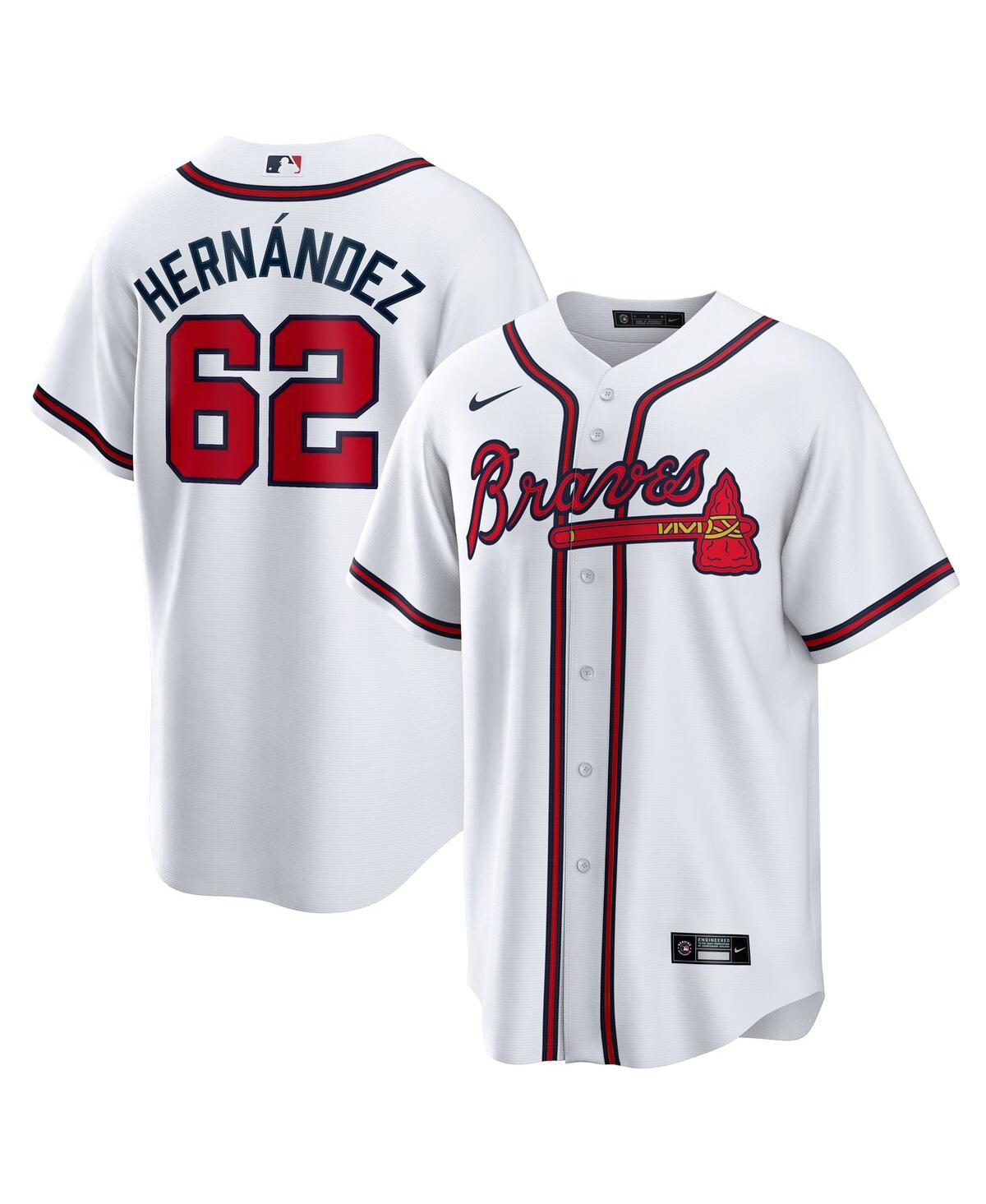 Click here for Nike Mens Daysbel Hernandez White Atlanta Braves H... prices