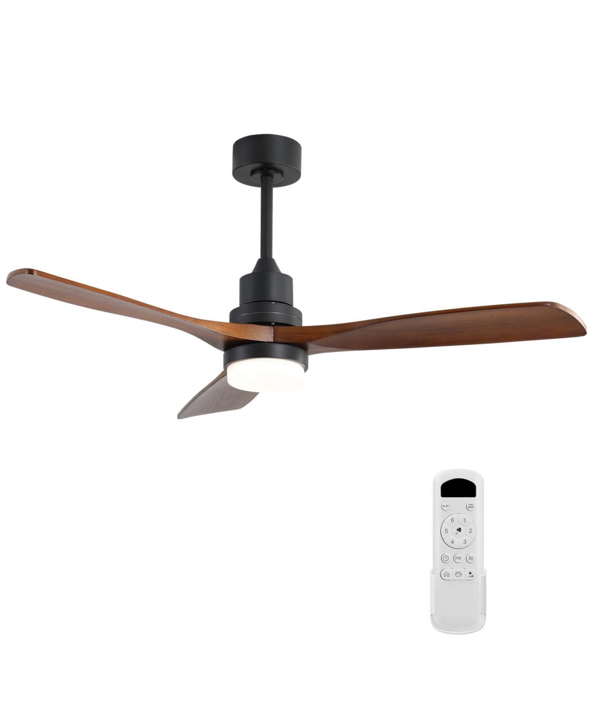Click here for 52 Modern 3 Blades Walnut Ceiling Fan with 3 color... prices