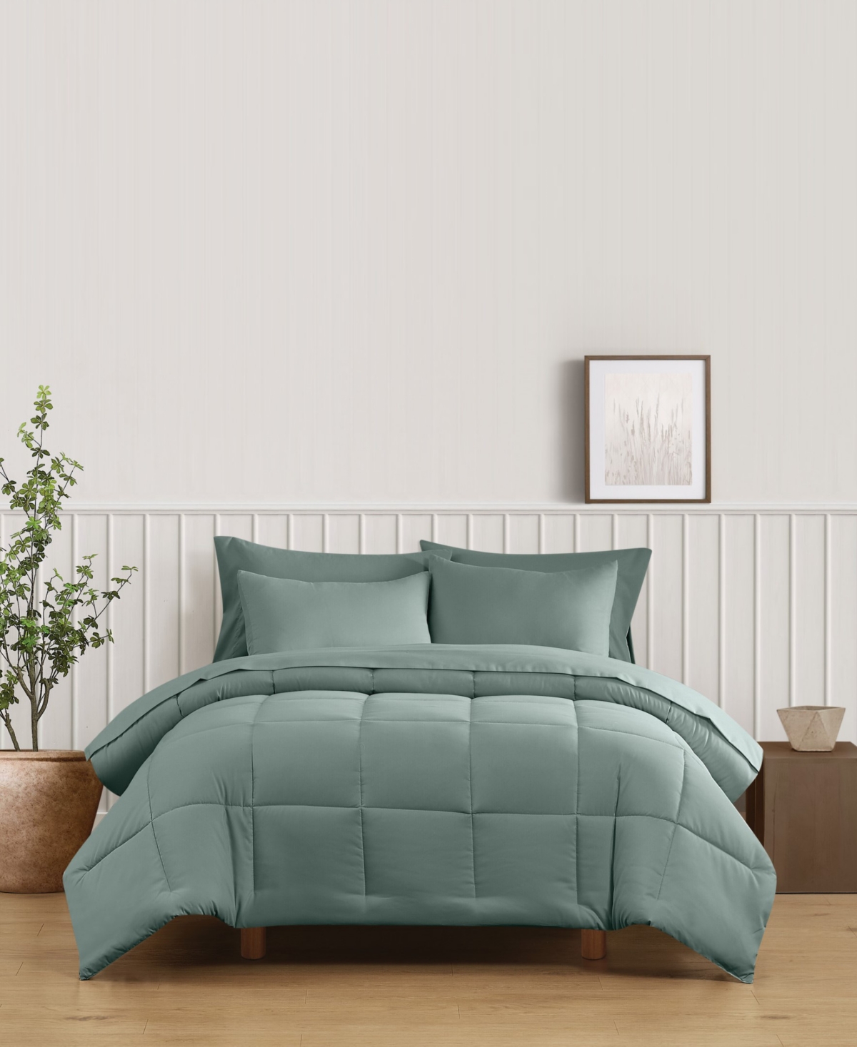 Click here for Truly Soft Green Solid 3-Pc. Comforter Set  Full/Q... prices
