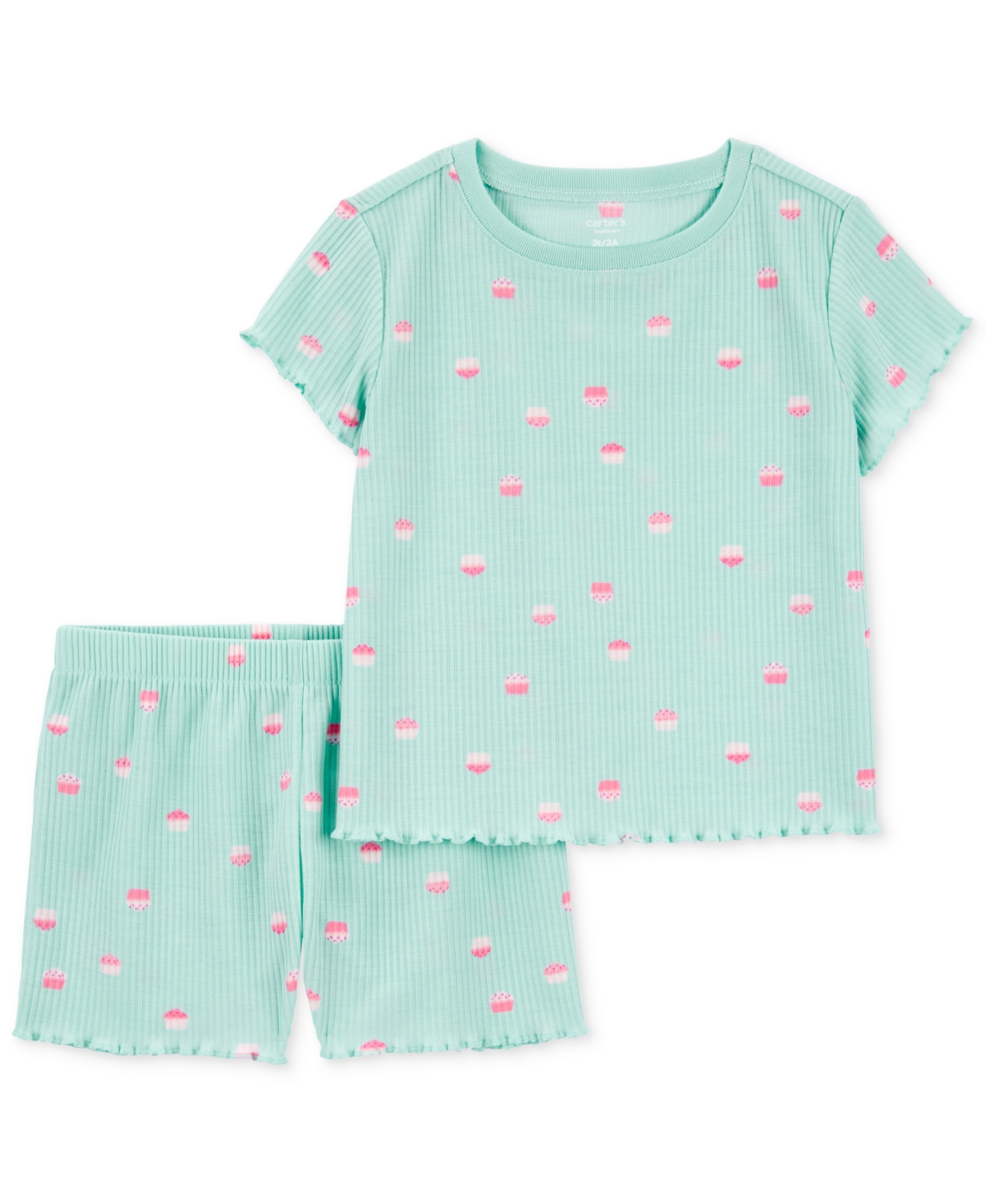 Click here for Carters Toddler Girls 2-Pc. Cupcake Loose-Fit Paja... prices