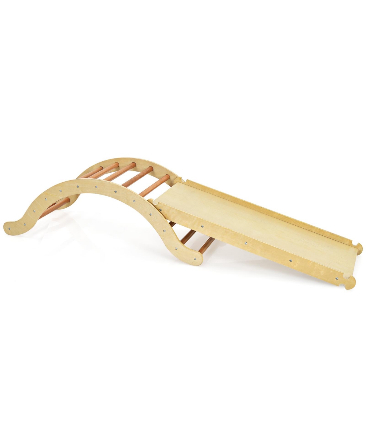 Click here for 3-in-1 Wooden Climber Ladder Structure with Rock C... prices