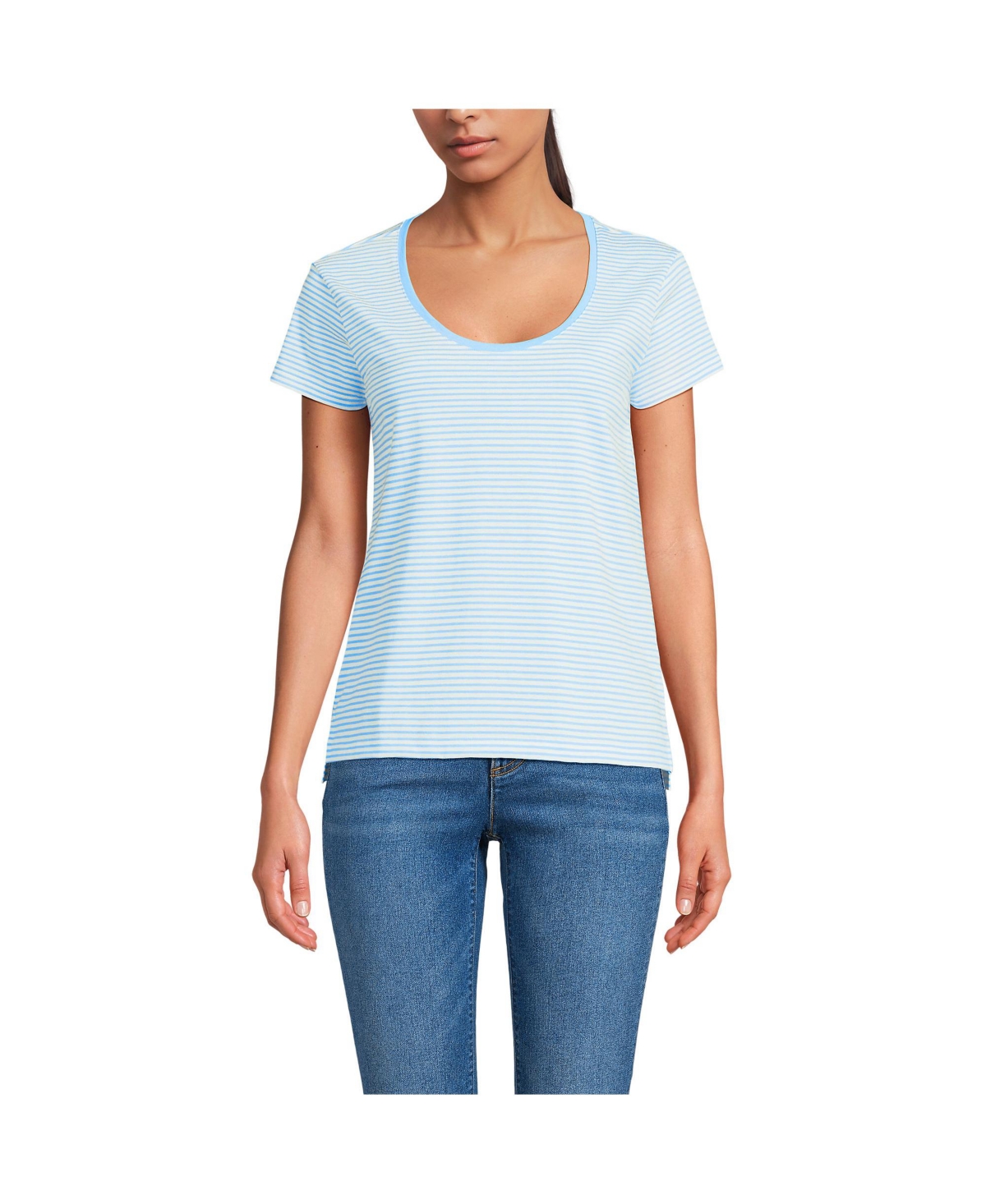 Click here for Lands End Womens Supima Cotton Tall Short Sleeve S... prices