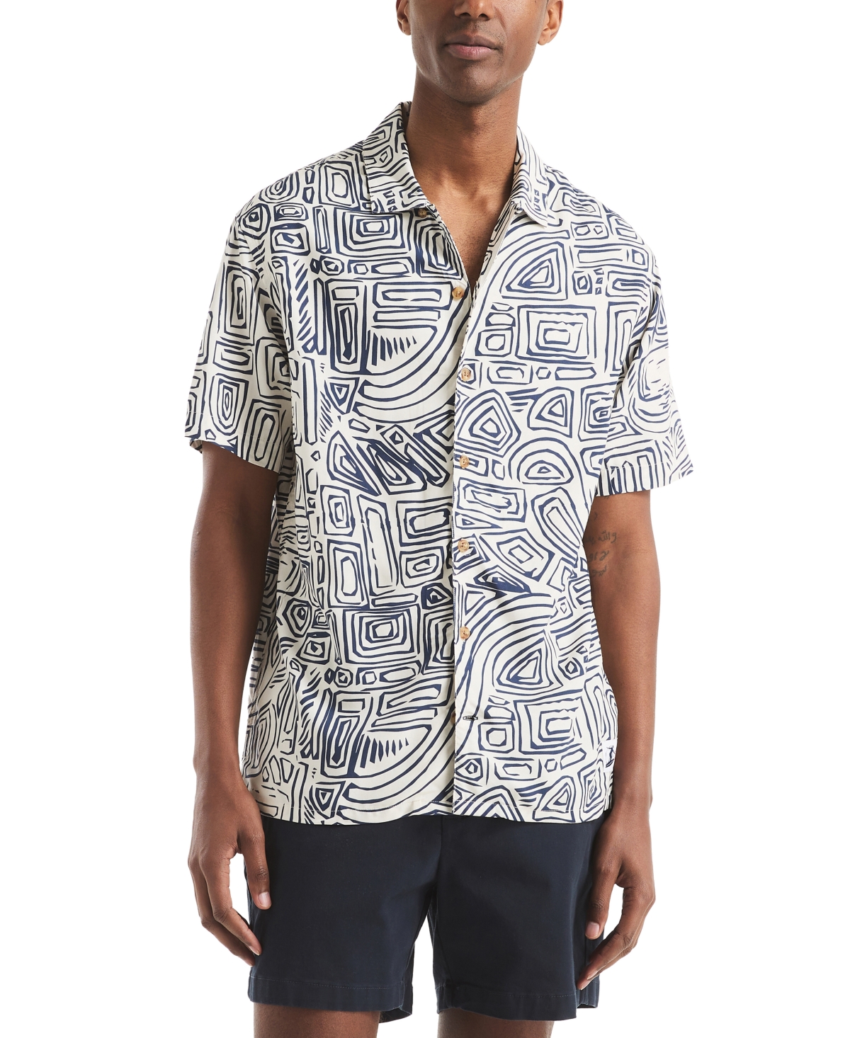Click here for Beach Boys x Nautica Mens Printed Camp Shirt - Egr... prices