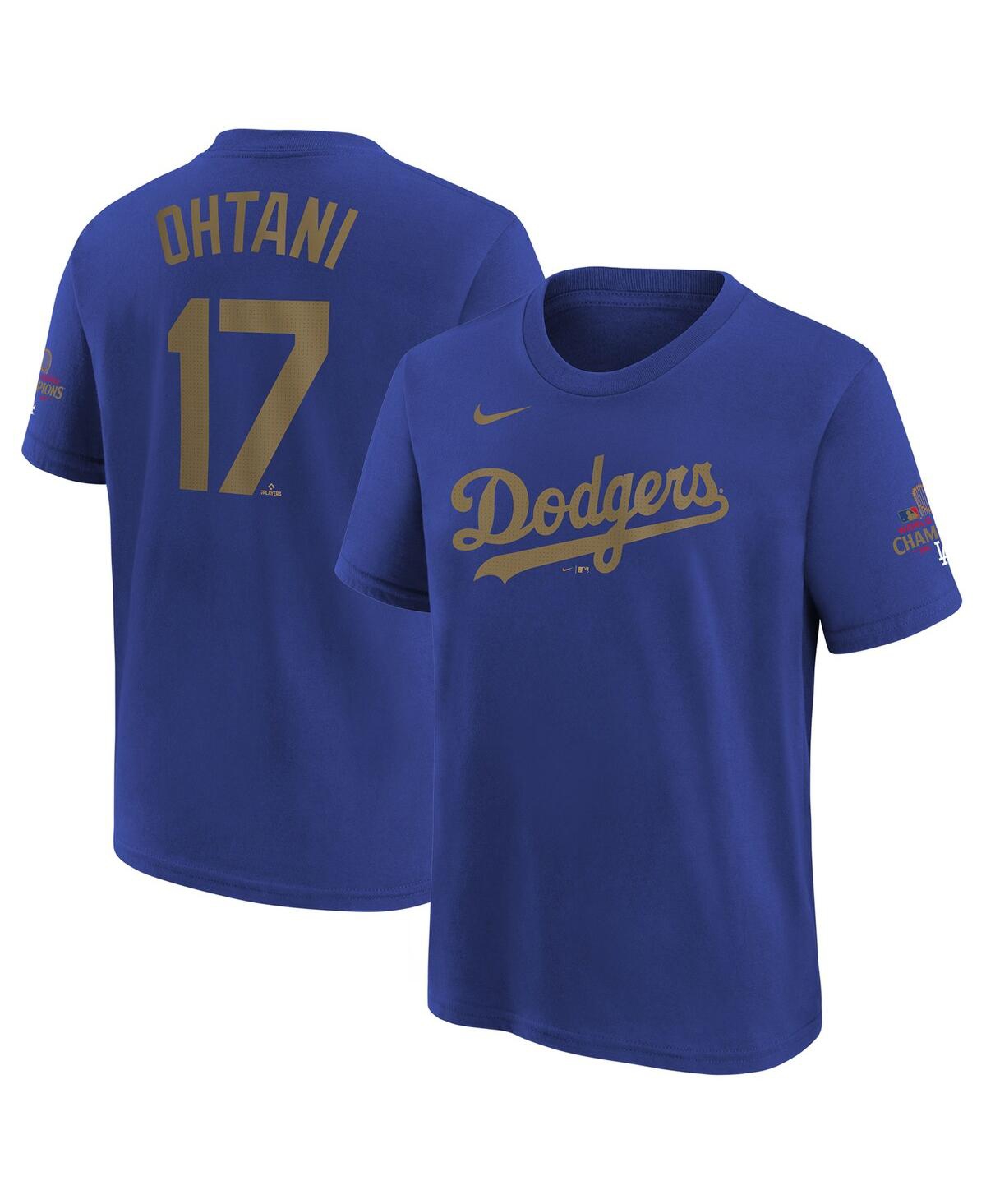Click here for Nike Preschool Shohei Ohtani Royal Los Angeles Dod... prices