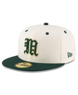 New Era Men's Cream/Green Miami Hurricanes On-Field 59FIFTY Fitted Hat ...
