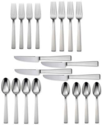 Oneida 18/10 Stainless Steel 20-Pc. Aero Flatware Set, Service for 4 - Macy's