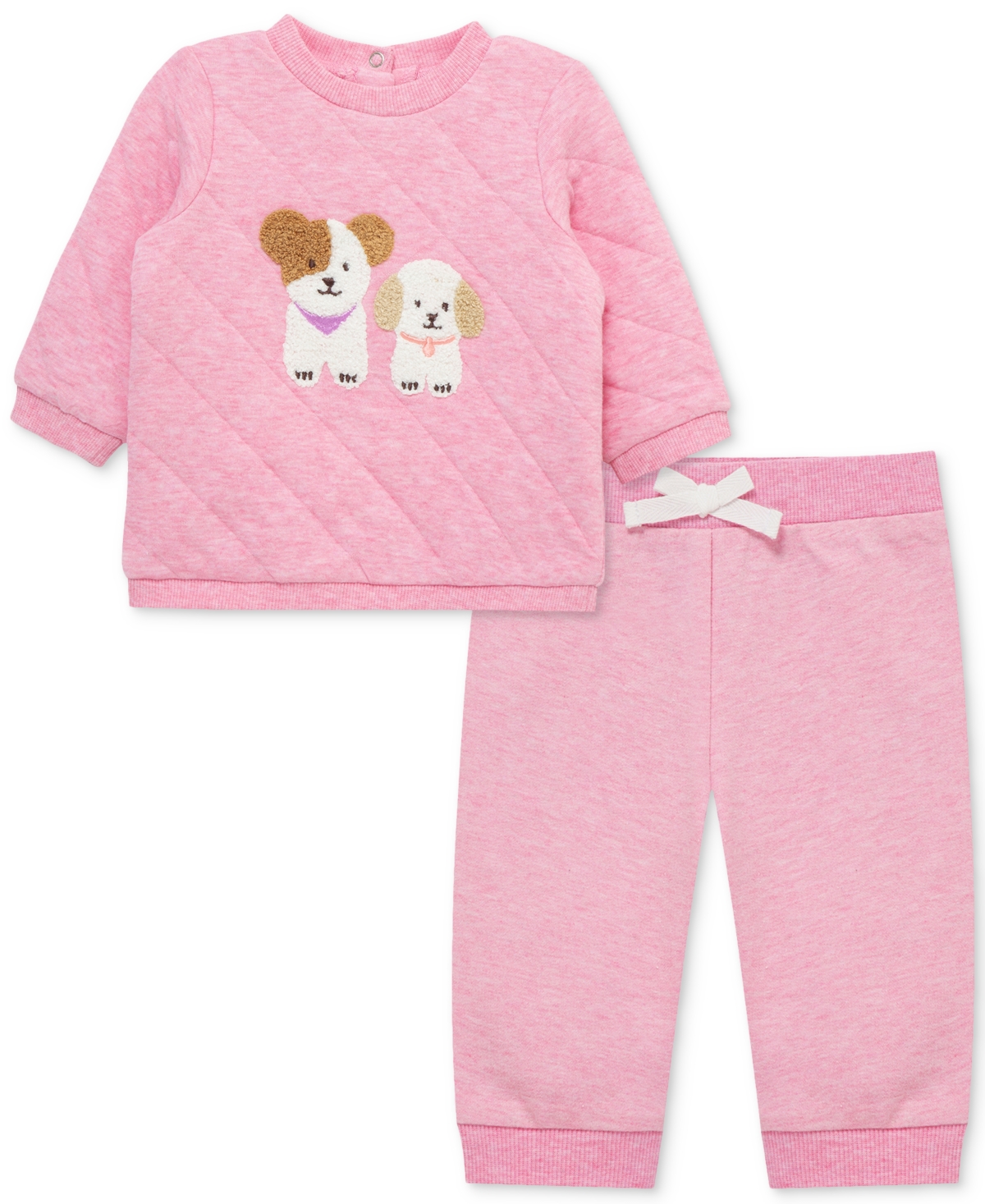 Click here for Little Me Baby Girls Cute Pups Sweatshirt & Pants... prices