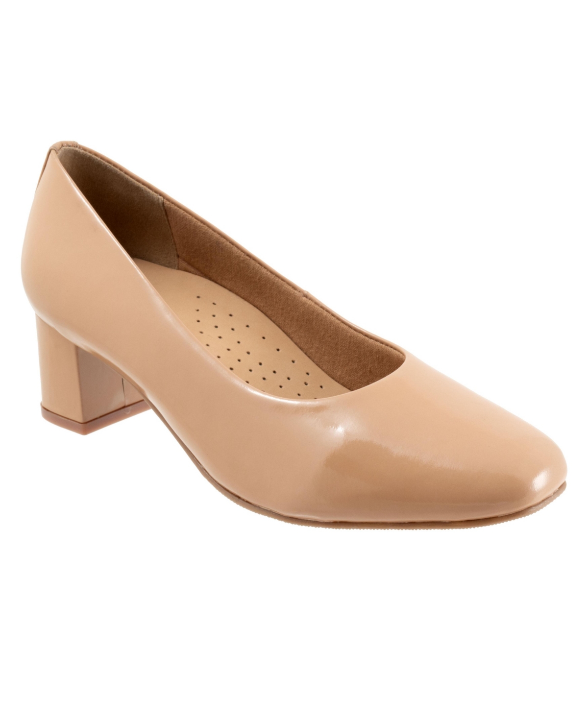 Click here for Womens Trotters Daria Pumps - Beige patent prices