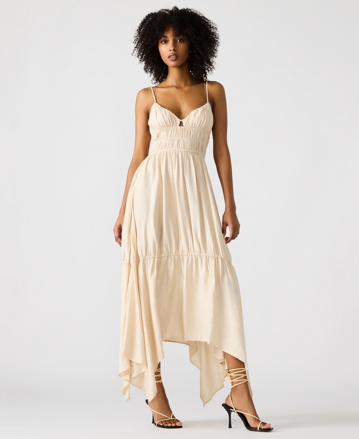 Click here for Steve Madden Womens Jackie Handkerchief-Hem Midi D... prices