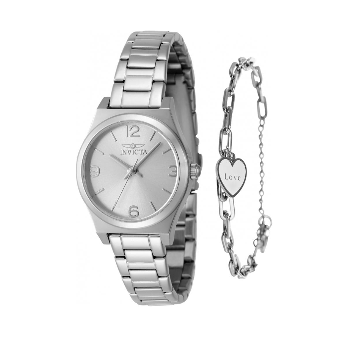 Click here for Invicta Womens 48246 Angel Quartz 3 Hand Silver Di... prices