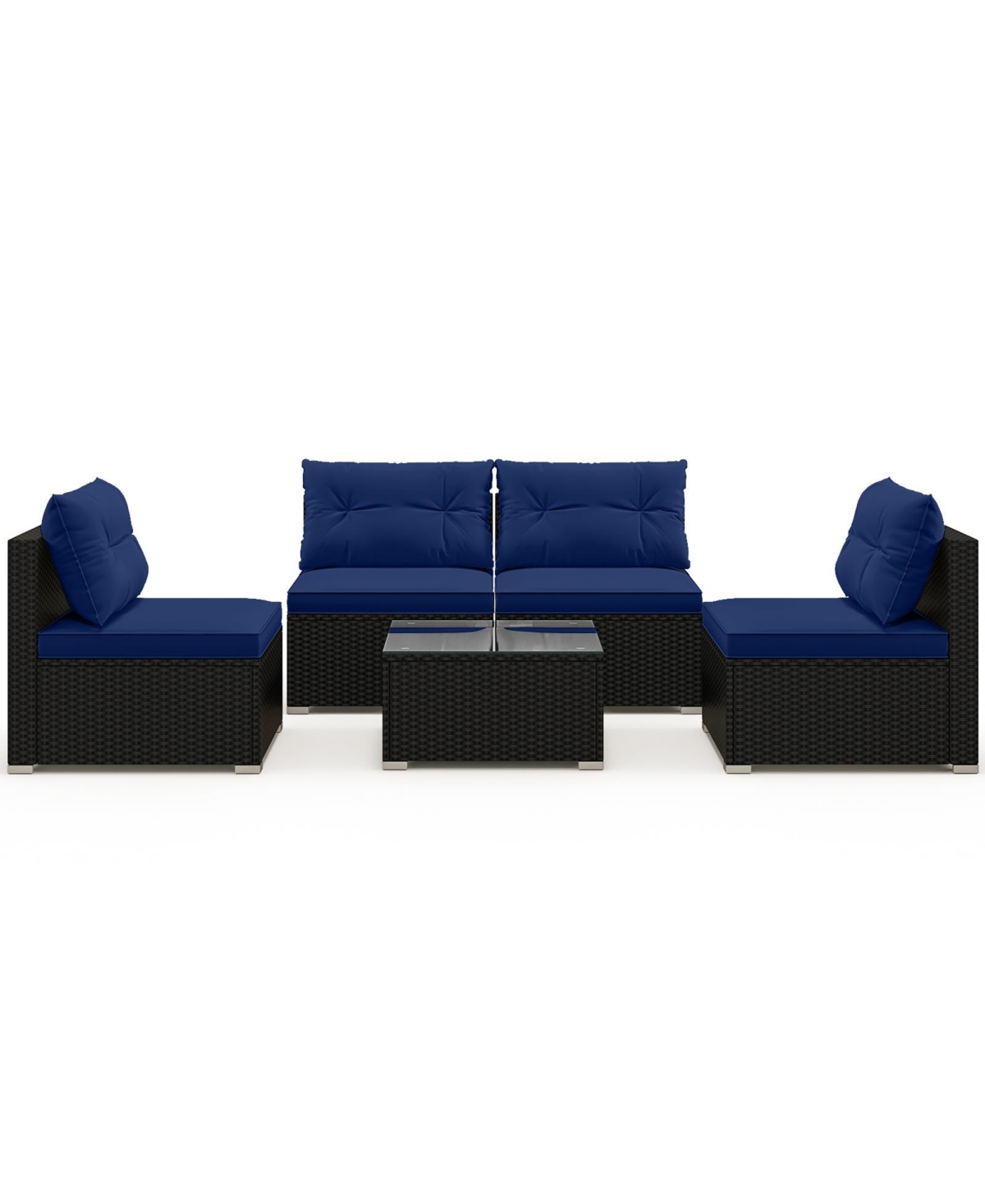 Click here for 5-Piece Outdoor Patio Furniture Set with Cushions... prices