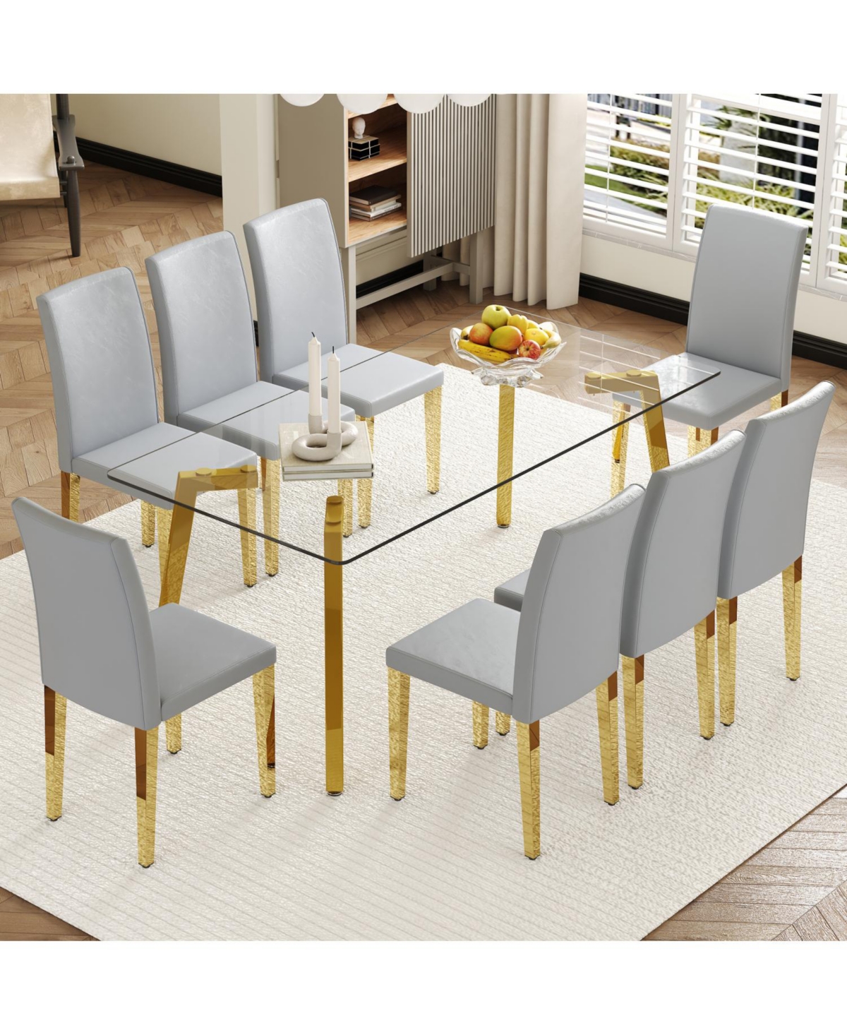 Click here for Streamdale 71" Rectangular Glass Dining Table... prices