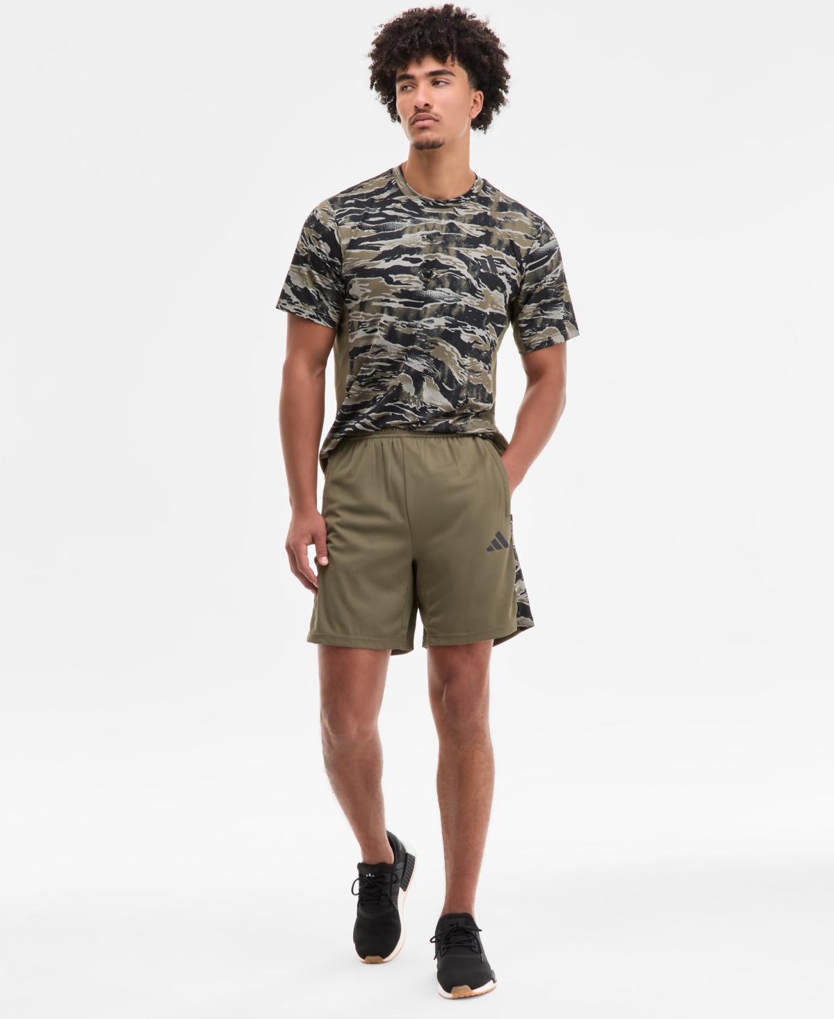 Click here for adidas Mens Regular-Fit Camouflage 7 Training Shor... prices