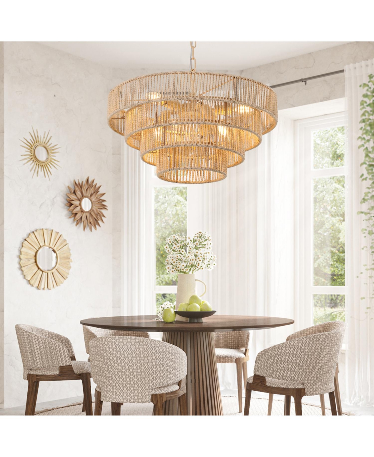 Click here for Streamdale Bohemian style Woven Pendant Light 19.7... prices
