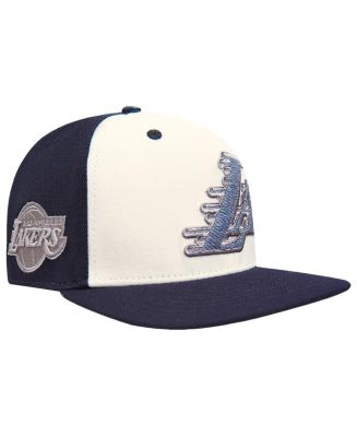 Pro Standard Men's Cream Los Angeles Lakers French Terry Snapback Hat ...