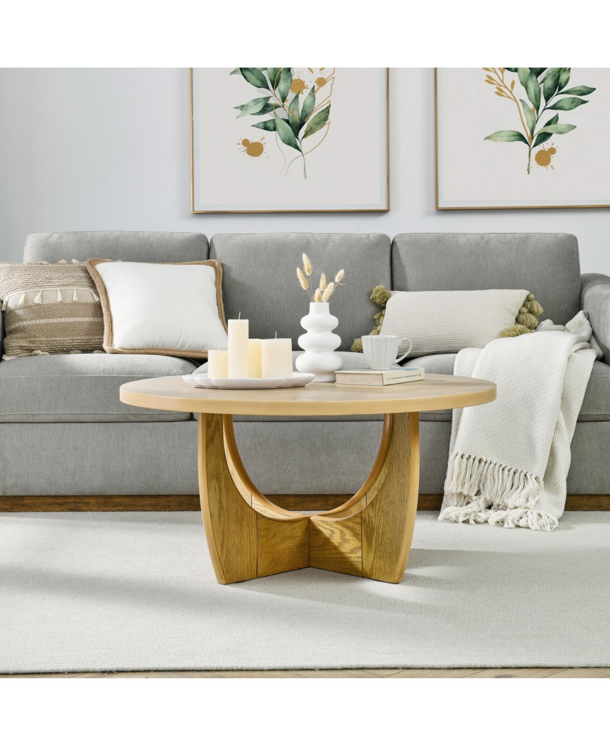 Click here for Streamdale 36" Round Coffee Table  Wooden Cof... prices