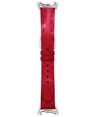 Fendi Timepieces Women's Selleria Red Leather Watch Strap S02II17RB7S ...