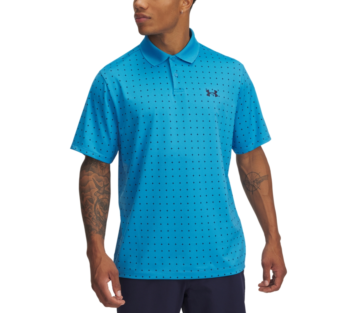 Click here for Under Armour Mens Matchplay Printed Logo Polo Shir... prices