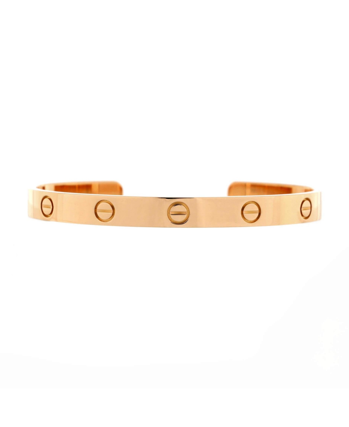 Click here for Pre-Owned Cartier Love Cuff Bracelet 18K Rose Gold... prices