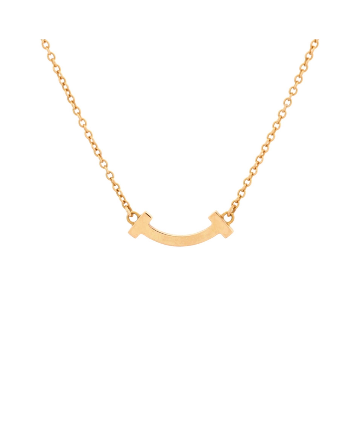 Click here for Pre-Owned Tiffany & Co. Mini T Smile Pendant Neckl... prices