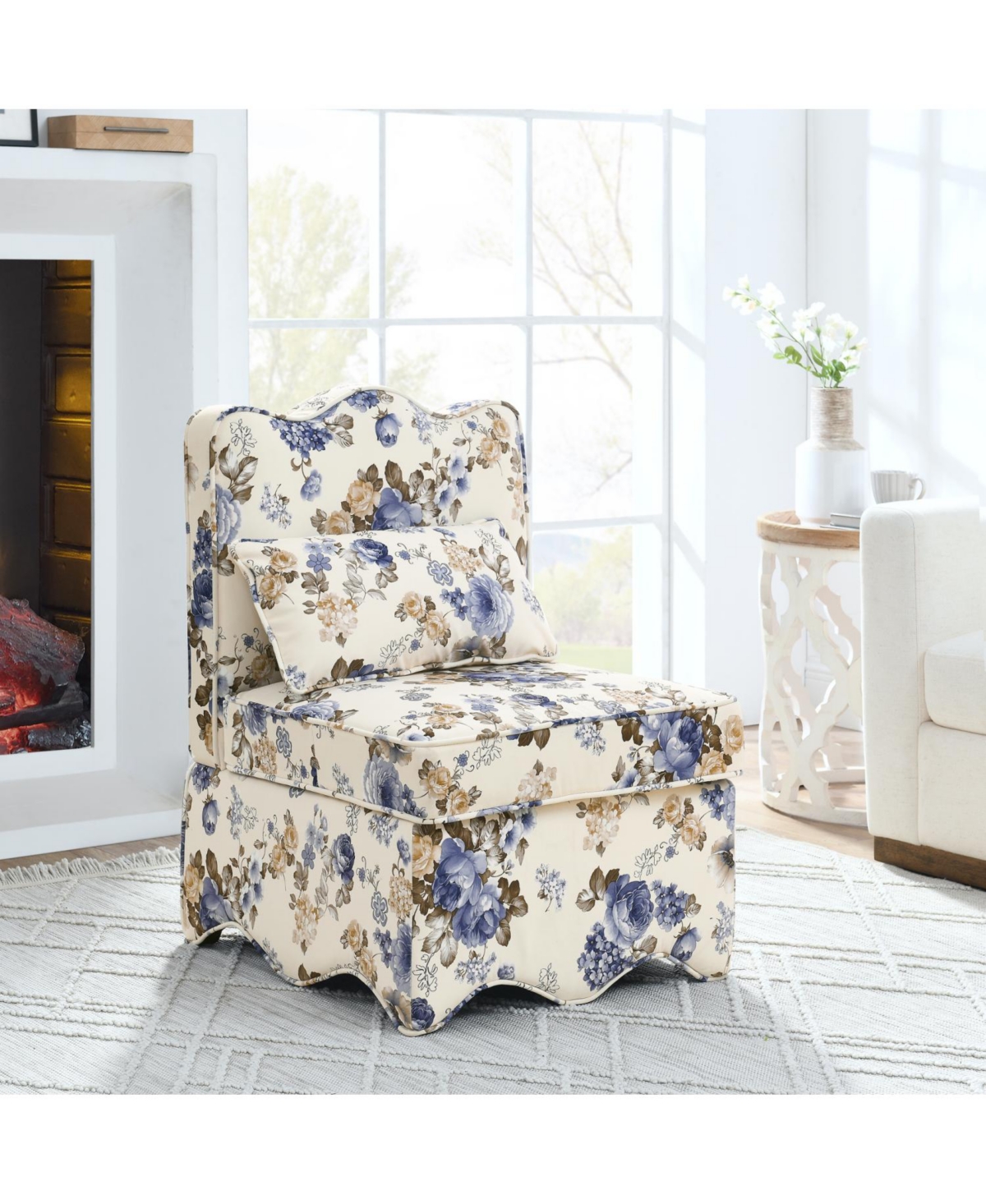 Click here for Streamdale Flannel Dining Chair with Cushion and P... prices