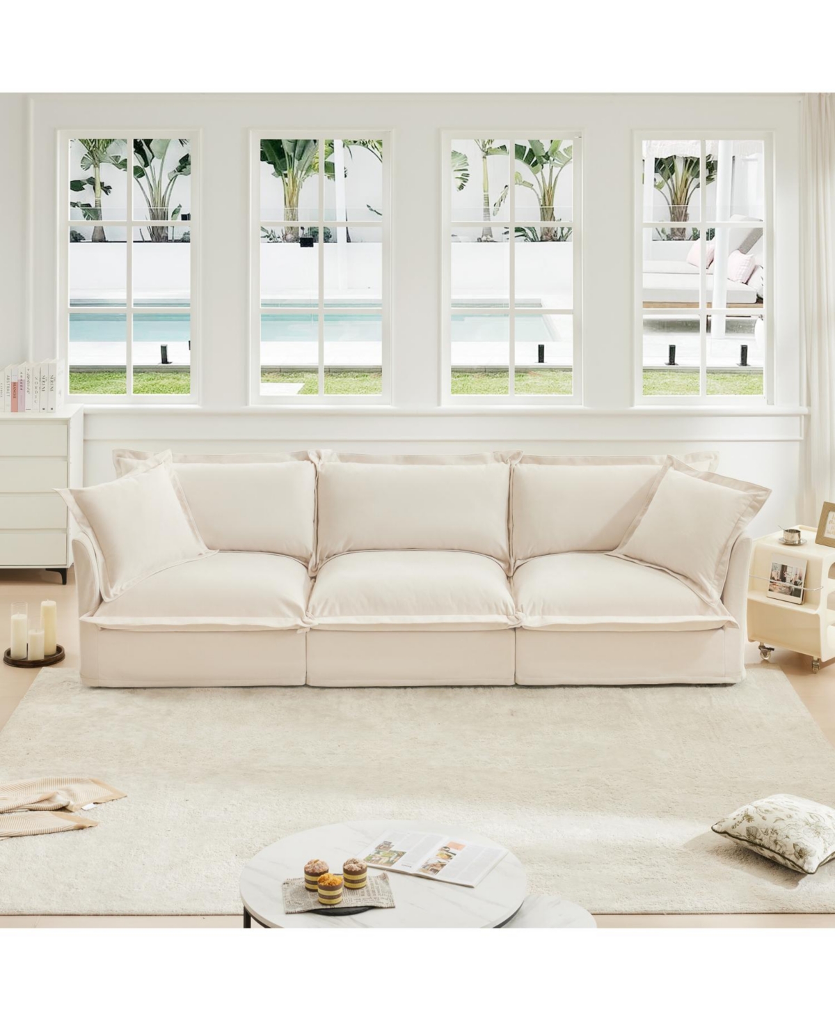 Click here for Streamdale Modern 3-Seater Sofa with Supple Arms a... prices