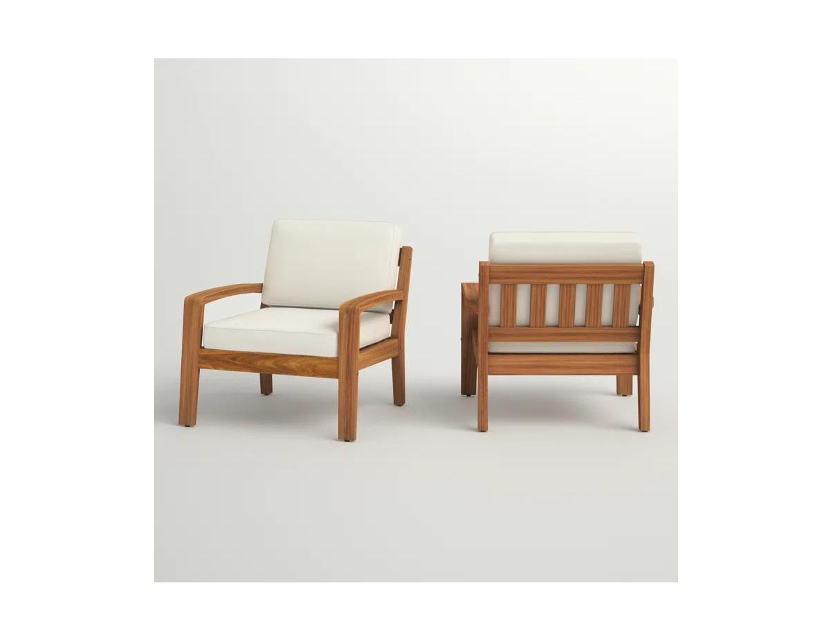 Click here for Grenada Club Chairs Acacia Wood and Sunbrella Cush... prices
